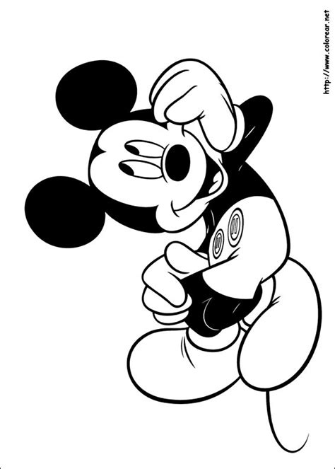 Dibujos Sin Colorear Dibujo De Mickey Y Sus Amigos Para Colorear