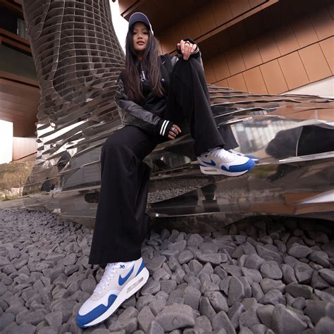 Nike Air Max 1 86 Premium White Royal Blue Lt Neutral Grey Black