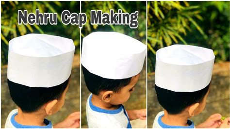 Nehru Cap Making With Paper How To Make Nehru Capsimple Nehru Cap Making Tutorial Youtube