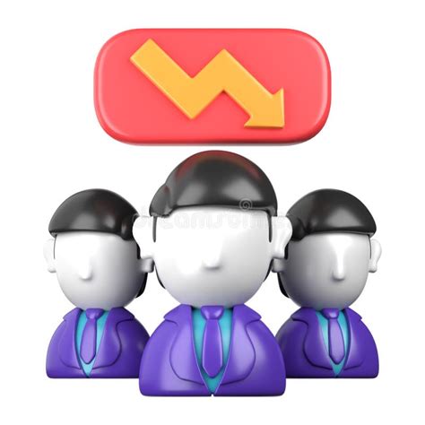 Workers Productivity Decrease 3d Icon Stock Illustration Illustration Of Compact Resources