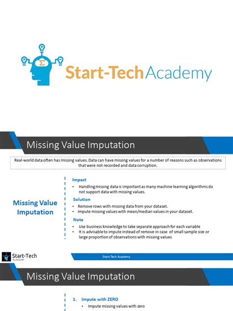 Missing Value Imputation Guide Pdf Business Computers