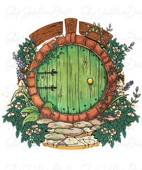 Hobbit Bilbo Hobbit Door Etsy