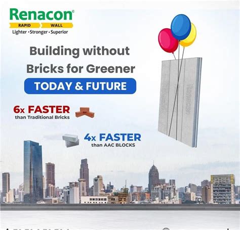 Aerocon Solid Wall Panel Thickness 50mm And 75mm At ₹ 95 Sq Ft In Chennai