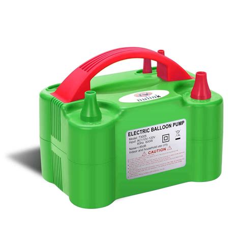 Nulink Electric Portable Dual Nozzle Balloon Blower Pump Inflation For Decoration Sports