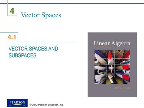 Chapter 4 Vector Spaces Part 1slides By Pearson Pdf