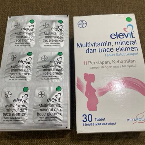 Jual Elevit Tablet Per Strip 6 Tablet Shopee Indonesia
