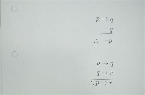 Which Of The Following Is The Rule Of Inference