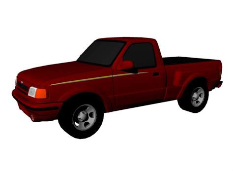Ford Ranger Splash 23 Single Cab 1992 3d Model 76499 Model Copy