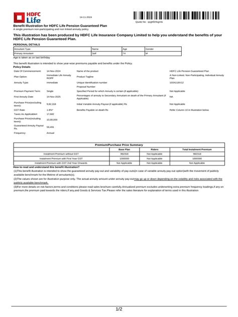 Illustration 10 29 1 Pdf Insurance Life Annuity