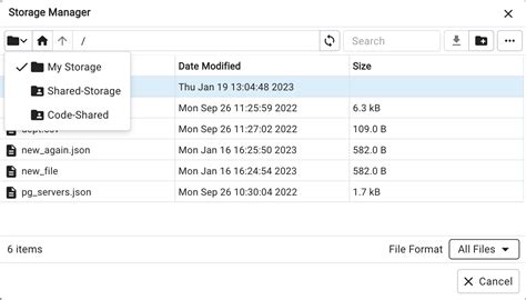 Configuring And Using Shared Storage In Pgadmin 4 Edb