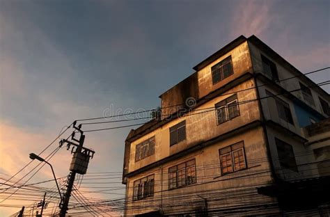 Twilight Stock Image Image Of Local Building Sunset 107227371