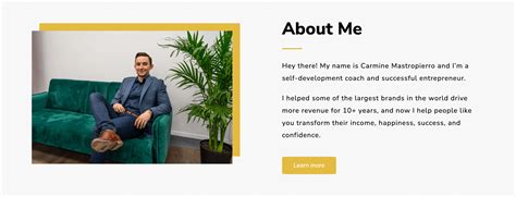 About Me Section Carmine Mastropierro