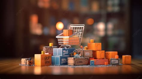 3d Render Of An Online Ecommerce Shopping Interface Exploring The World