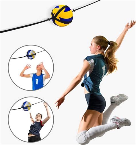 Volleybal Training Spike Trainer Serveren Armswing Springen Zwart Bol