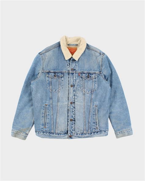 Levis Fleece Lined Denim Jacket Xl Rokit