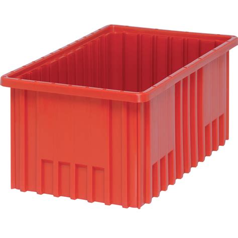 Quantum 16 12 X 10 78 X 8 Heavy Duty Red Dividable Container Dg92080rd