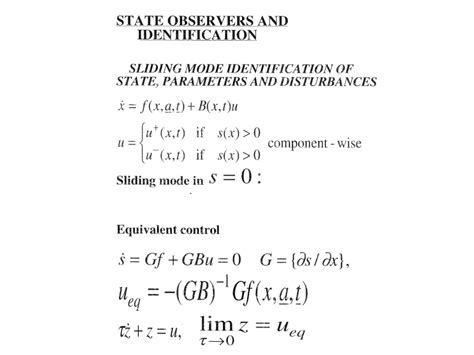 Ppt Design And Simulation Of Adaptive Observers For Linear And Time
