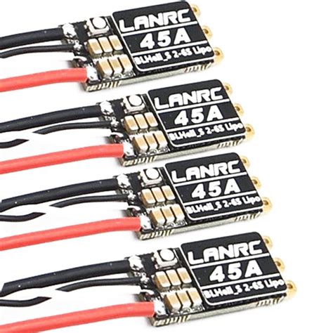 4pc Lanrc 45a Blhelis Esc 2 6s Lipo бесщеточный электронный регулятор с поддержкой светодиодной
