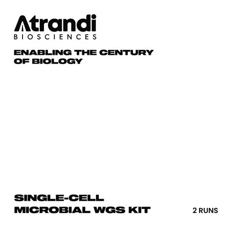 Single Microbe Dna Barcoding Kit Atrandi Biosciences