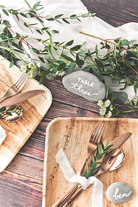 How To Write On Rocks For Your Wedding Place Cards Creative Diy