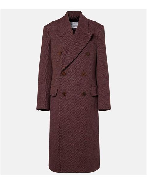 Vivienne Westwood Winston Twill Wool Coat In Red Lyst Uk