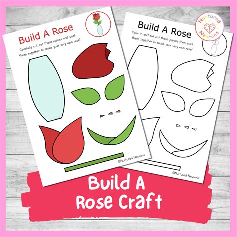Rose Craft Template