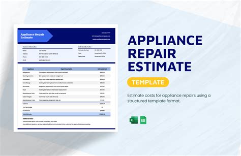 Editable Repair Templates In Excel To Download