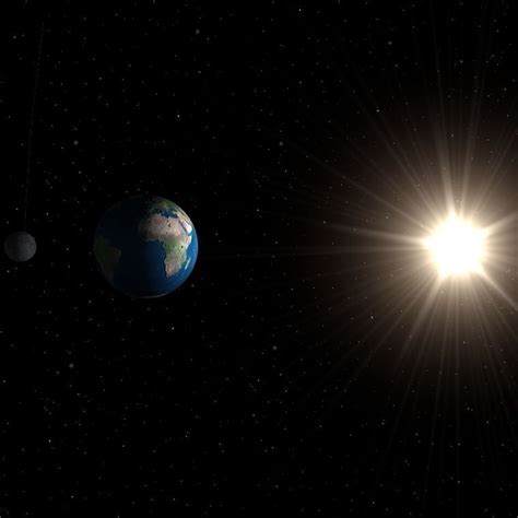 Planets Earth Moon Sun Animated 3d Model Max