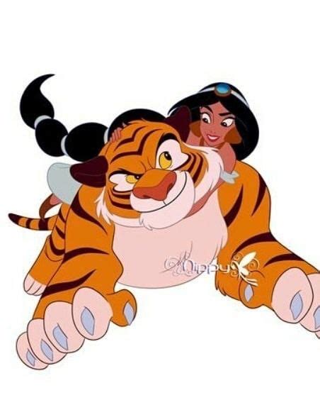 Princess Jasmine And Her Best Friend Rajah The Tiger Walt Disney