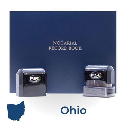 Ohio Official Notary Stamp Package Psi Pre Inked Stamps For Oh Notaries