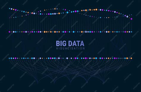 Premium Vector Big Data Visual Information Background Social Network