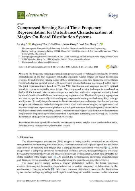 Pdf Compressed Sensing Based Timefrequency Representation For