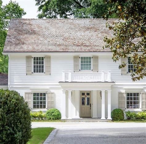 White House Exterior Color Schemes Examples Exterior House Color With