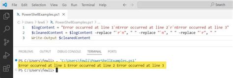 How To Remove Newline From String In Powershell