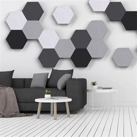 Hush Light Hexagon Acoustic Panel