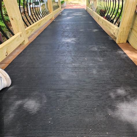 Outdoor Rubber Floor Mats For Patio Waterproof Commercial Home Gym Non