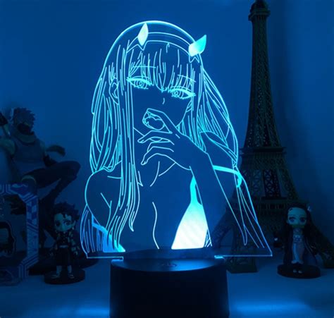 Darling In The Franxx Zero Two Acrylic 3d Night Light 3499 The Mad Shop