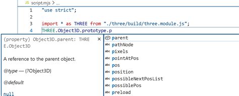 Embedded Js In Html And Vs Code Intellisense Questions Threejs Forum