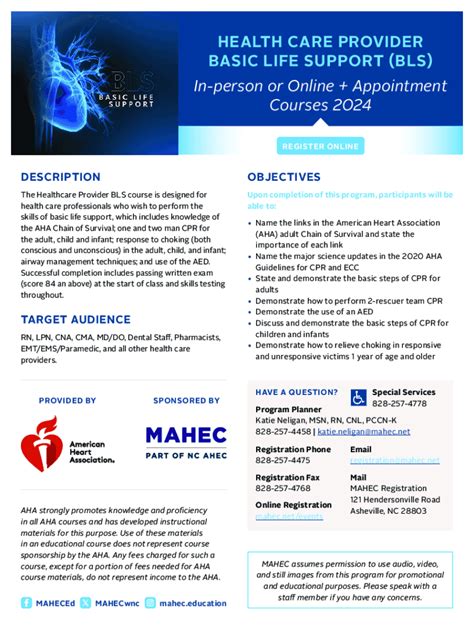 Fillable Online Sys Mahec Basic Life Support Certification Onlinebls Training Course Fax Email
