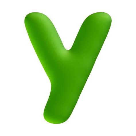 Download Green 3d Alphabet Letter Y For Free