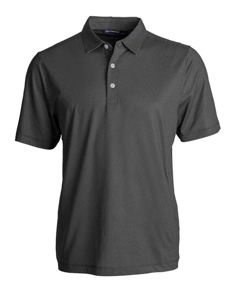 Cutter And Buck Pike Eco Symmetry Print Stretch Recycled Mens Polo