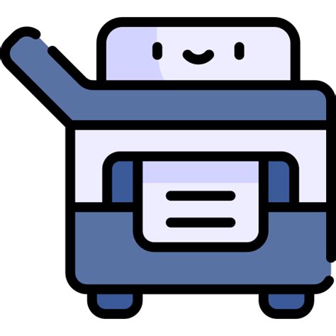 Printer Kawaii Lineal Color Icon Printer Kawaii Lineal Color Icon