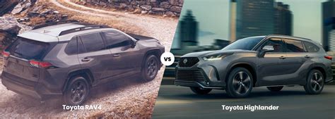 Rav4 Vs Highlander Comparison Of Toyotas Suv Powerhouses