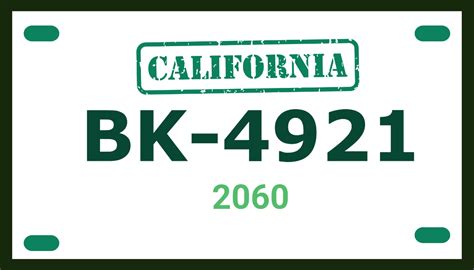 Editable Printable License Plate Template