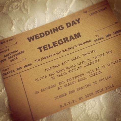 Wedding Telegram
