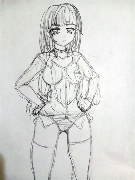 Random Bottomless Girl Sketch By Sop Sama On Deviantart