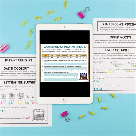 2nd Grade Math Budget And Money Project Learning Magicore