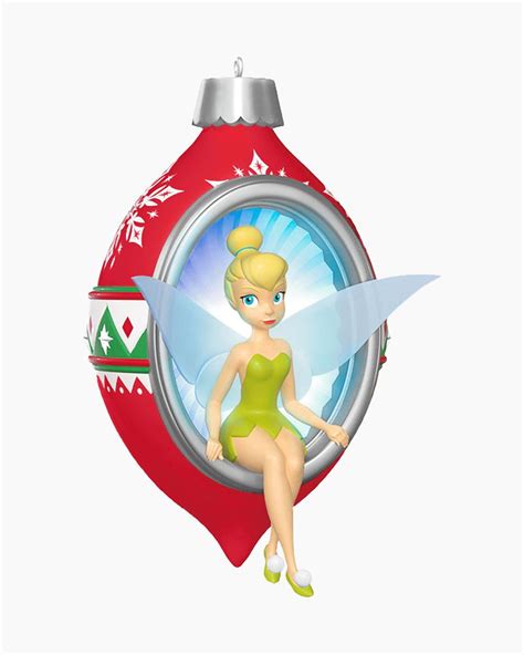 2025 Disney Tinker Bell Trimming The Tree With Tink Hallmark Ornament Hooked On Hallmark Ornaments