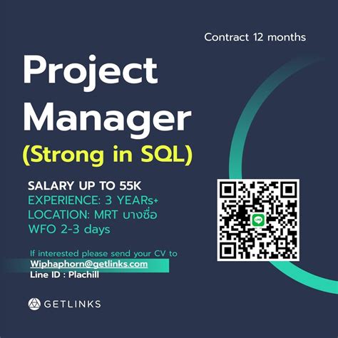 Wiphaphorn Khinnongjok On Linkedin Good Afternoon Everyone Im Looking For Project Manager