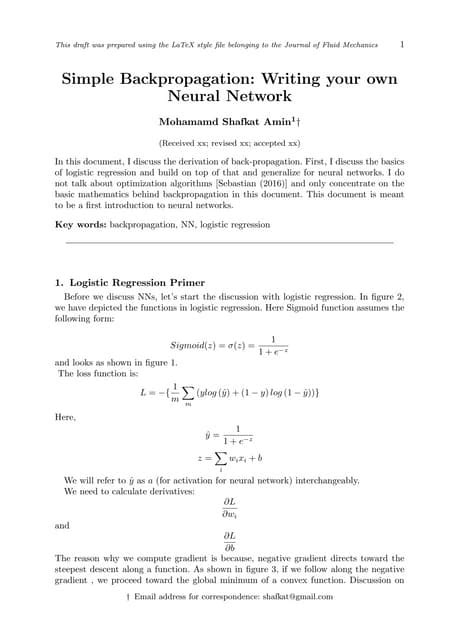 Writing Your Own Neural Network Pdf